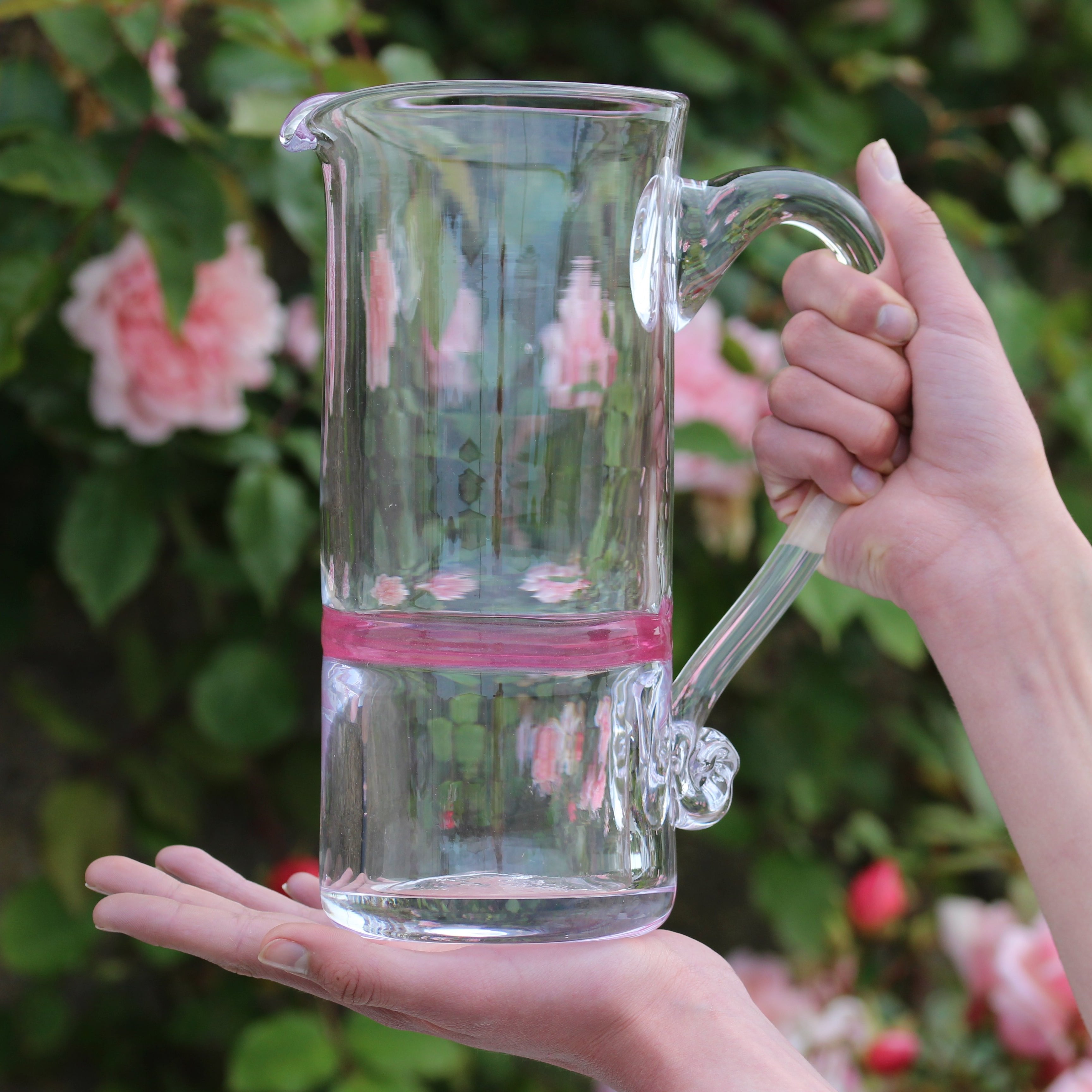 Wrap Jug, Pink, Jerpoint Glass